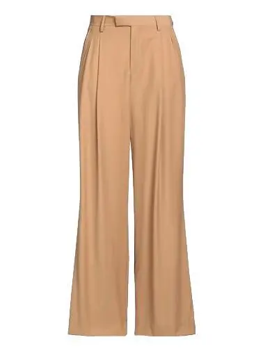 JACOB LEE Wide-leg Wool Trousers - Beige