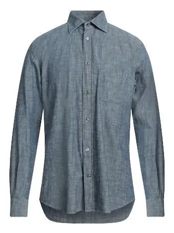 GLANSHIRT Denim Shirt Size Cotton - Blue