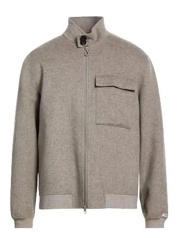 PALTO' Brushed-felt Harrington Jacket - Grey