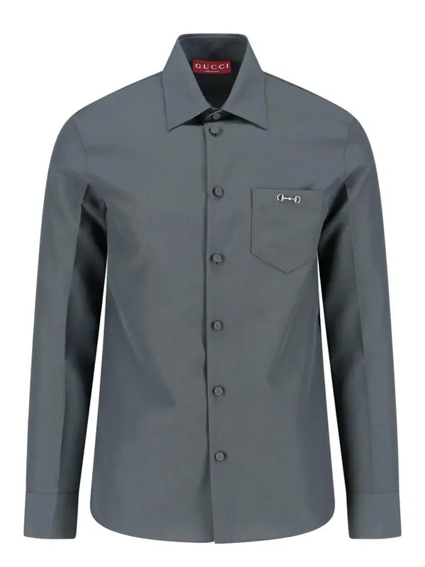 Gucci Horsebit' Shirt - Gray
