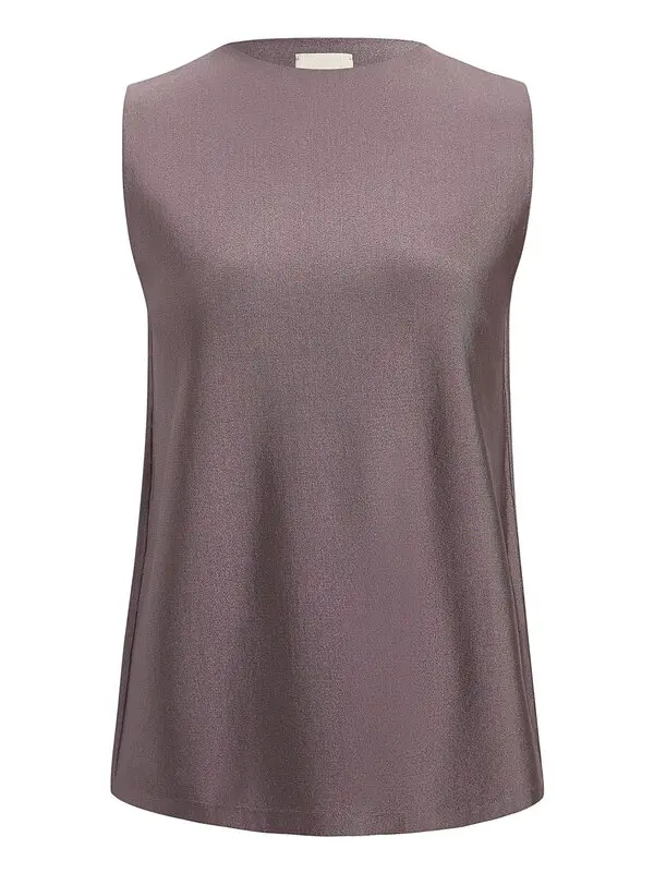Khaite Knit Sleeveless Top - Titanium
