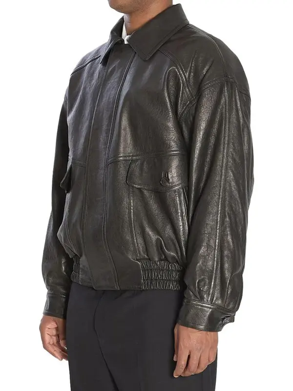 Saint Laurent Blouson With Pockets - Black