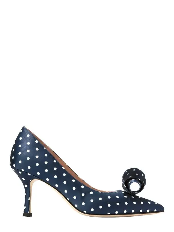 Cole Haan Florette Pumps - Navy-white Polka Dot