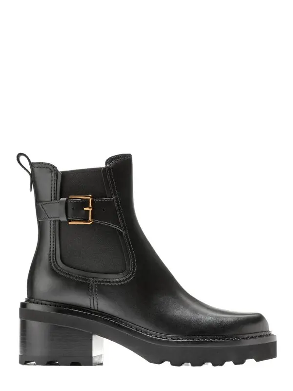 Cole Haan Shibley Waterproof Lug Buckle Booties - Black