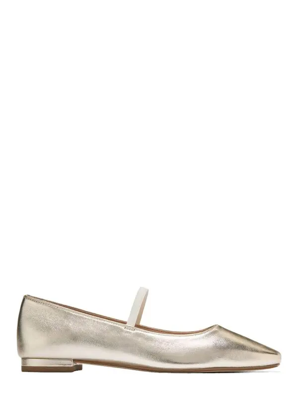Cole Haan Bridget Mary Jane Ballet Flats - Soft Gold