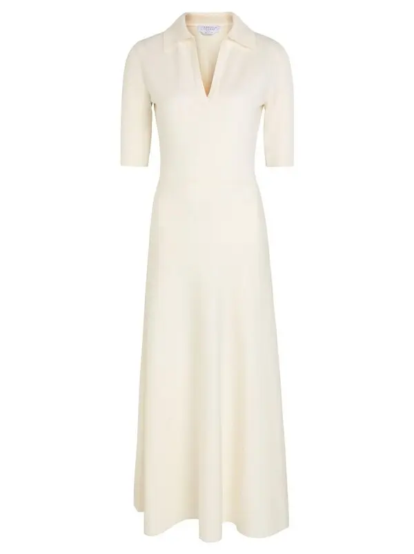 Gabriela Hearst Wool-blend Midi Dress - Ivory