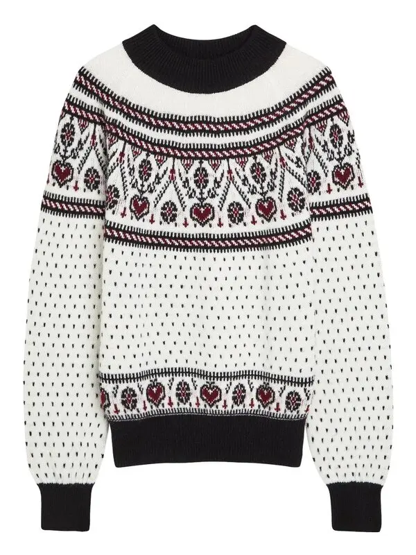 Khaite Fair Isle Cashmere Jumper - Ivory