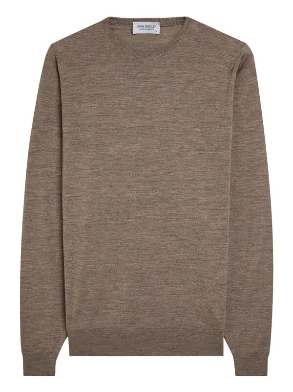 John Smedley Lundy Fine-knit Merino Wool Jumper - Brown