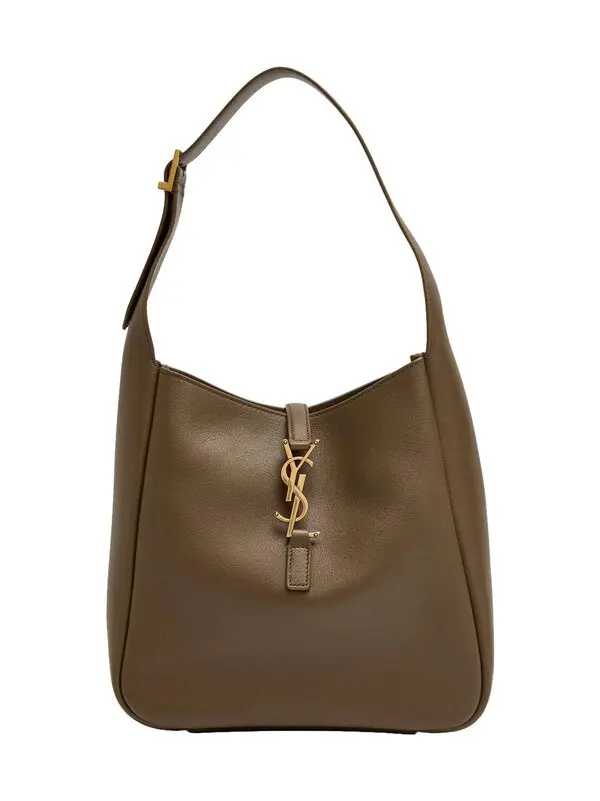 Saint Laurent Le 5 À 7 Small Leather Hobo Bag - Brown