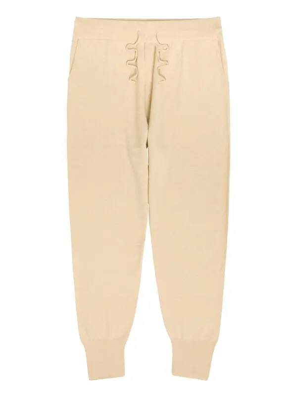 AURELIEN Leisure Tapered-leg Cashmere Sweatpants - Beige