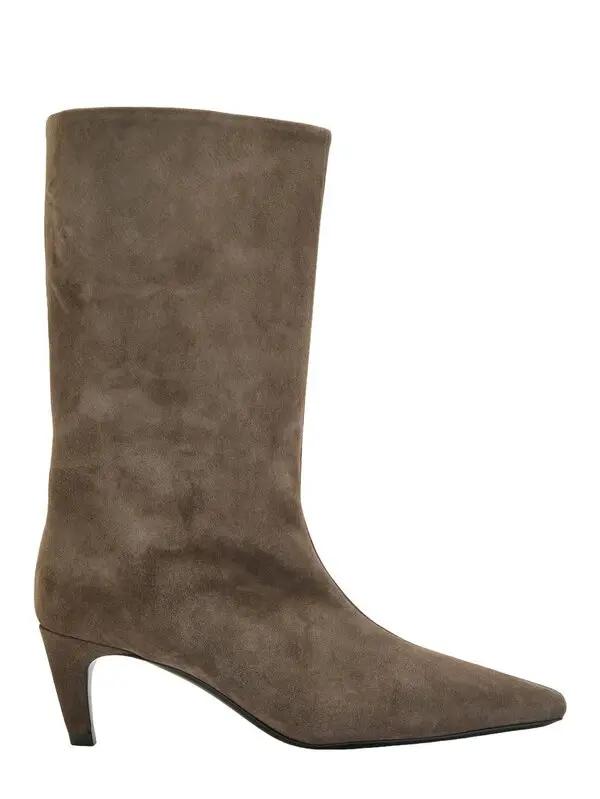 JUDE Cave 40 Suede Mid-calf Boots - Brown