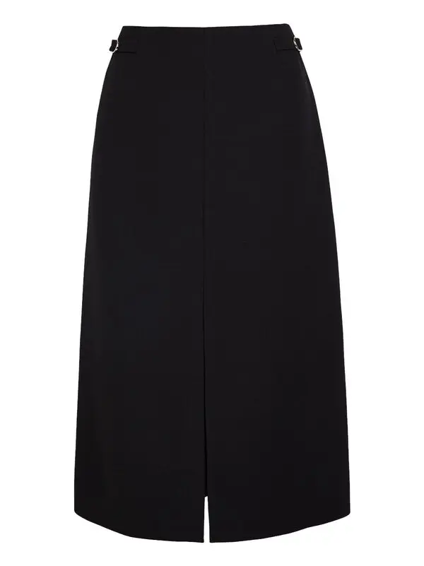 Gabriela Hearst Morelos Wool Midi Skirt - Black