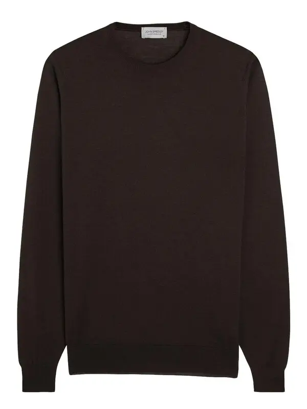 John Smedley Cherwell Merino Wool Jumper - Dark Brown