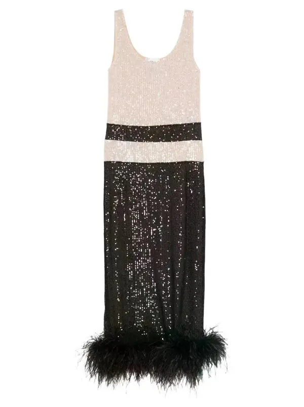 ATU BODY COUTURE Sequin-embellished Midi Dress - Black