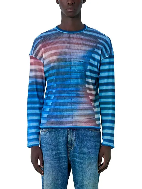 Jean Paul Gaultier Striped T-shirt - Blue