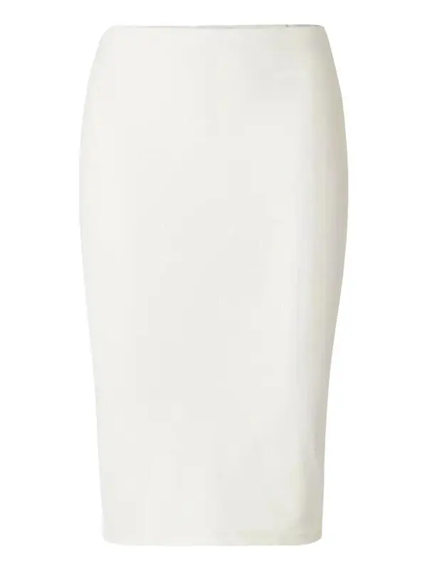 Patrizia Pepe Pencil Midi Skirt - White