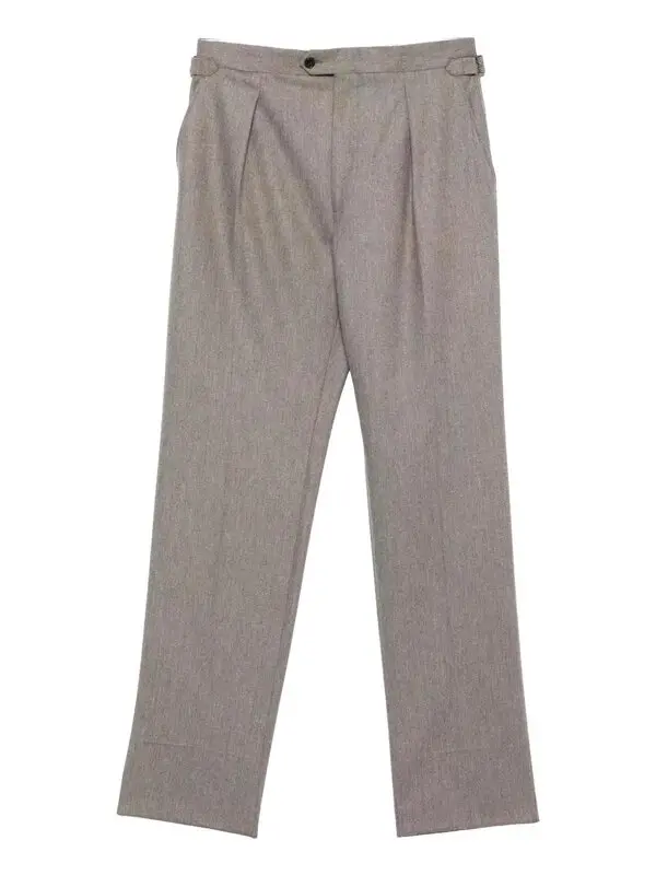 FURSAC Virgin Wool Straight-leg Trousers - Grey
