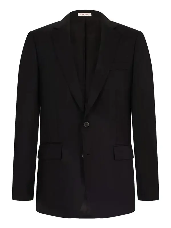 FURSAC Single-breasted Notched-lapel Suit - Black