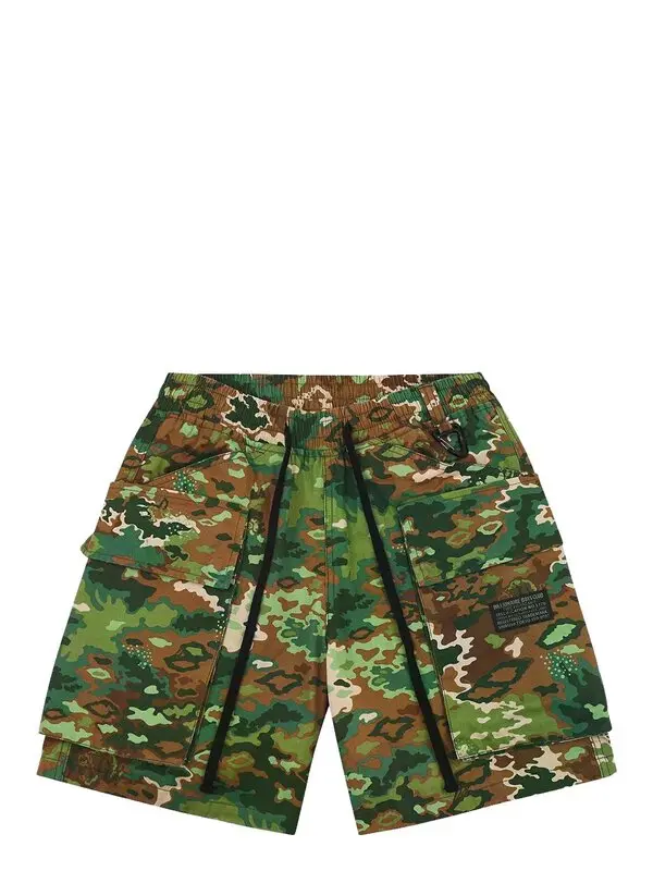 BILLIONAIRE BOYS CLUB Camouflage Cargo Shorts - Green