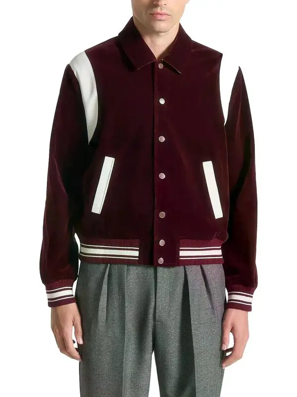 Manière De Voir Nico Varsity Jacket - Red
