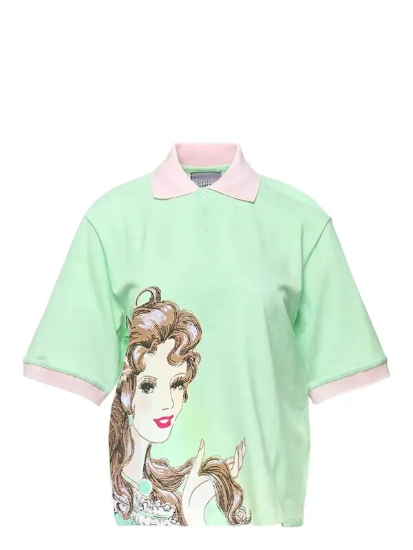 Ashley Williams Graphic-print Polo Shirt - Green