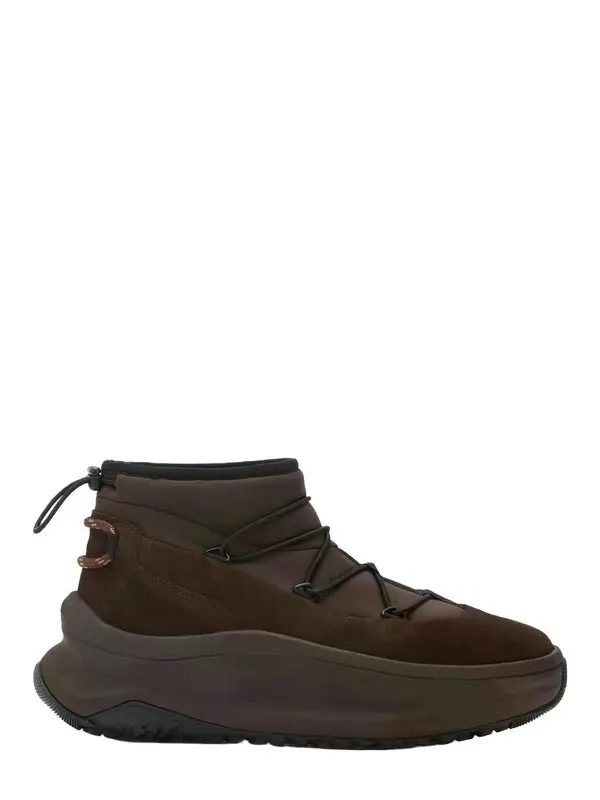 Moon Boot Lace-up Suede Sneakers - Brown