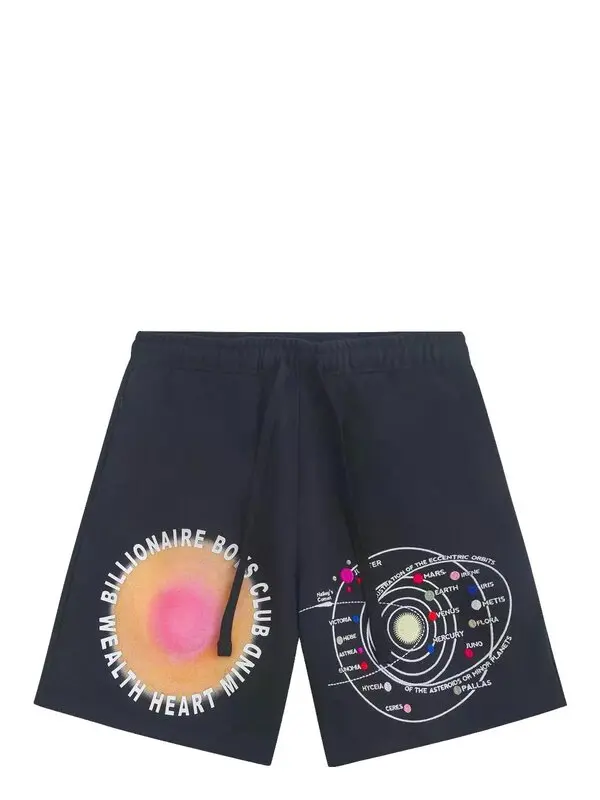 BILLIONAIRE BOYS CLUB Aura Graphic-print Shorts - Black
