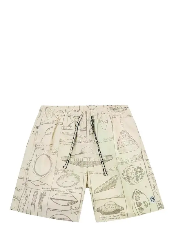 BILLIONAIRE BOYS CLUB Earthling-print Shorts - Neutrals