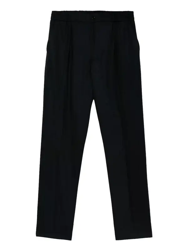 FURSAC Wool Straight-leg Trousers - Blue