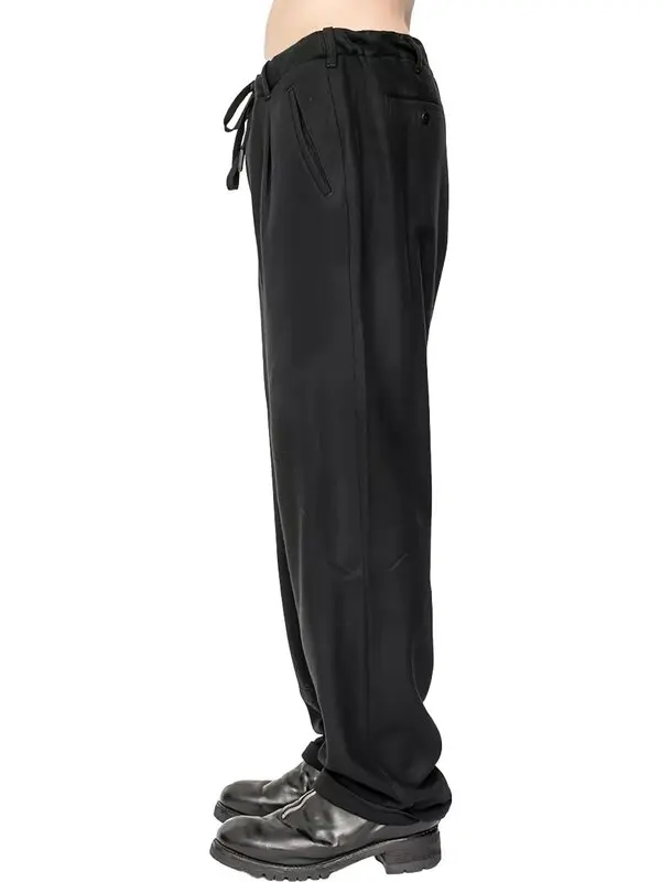 Andrea Ya'aqov Drawstring-waist Trousers - Black