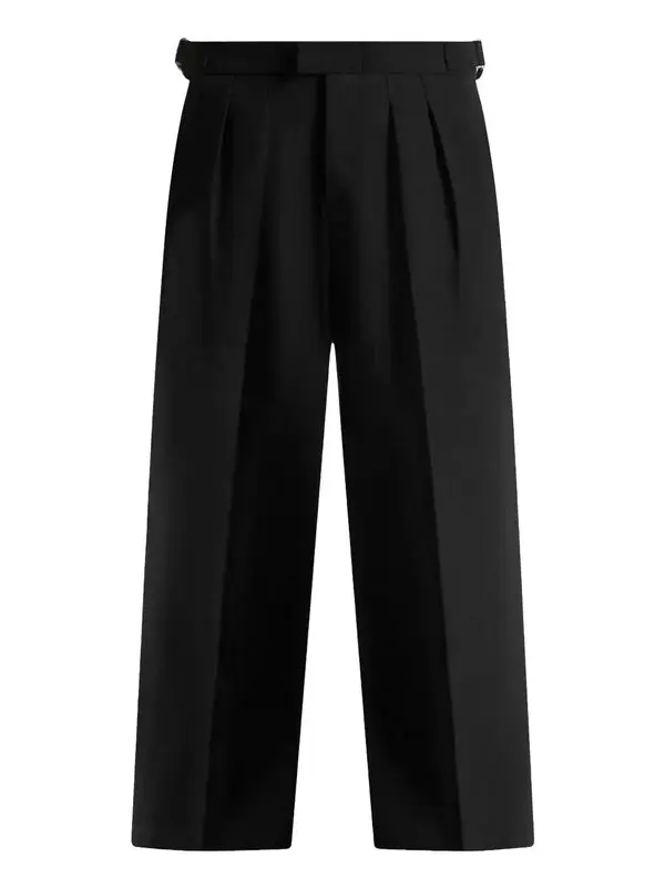 Manière De Voir Pierre Pleated Trousers - Black