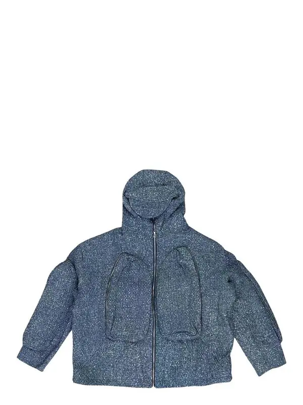 WHO DECIDES WAR BY EV BRAVADO Clandestine Hooded Jacket - Blue