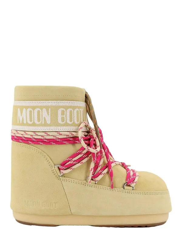 Moon Boot Icon Low Suede Boots - Beige