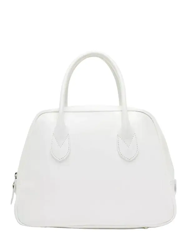 Comme Des Garçons Trapezoid Shoulder Bag - White