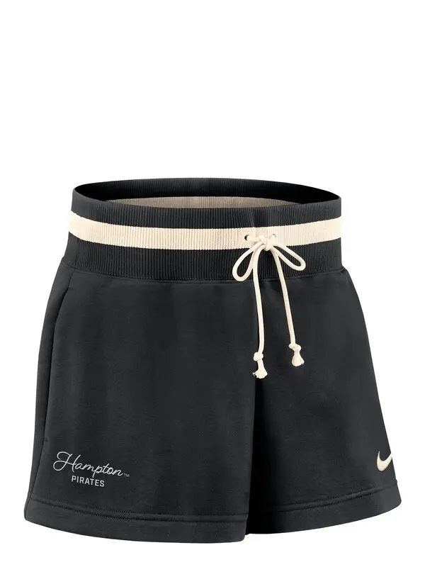 Nike Phoenix Fleece College Mid-rise 4" Shorts - Black