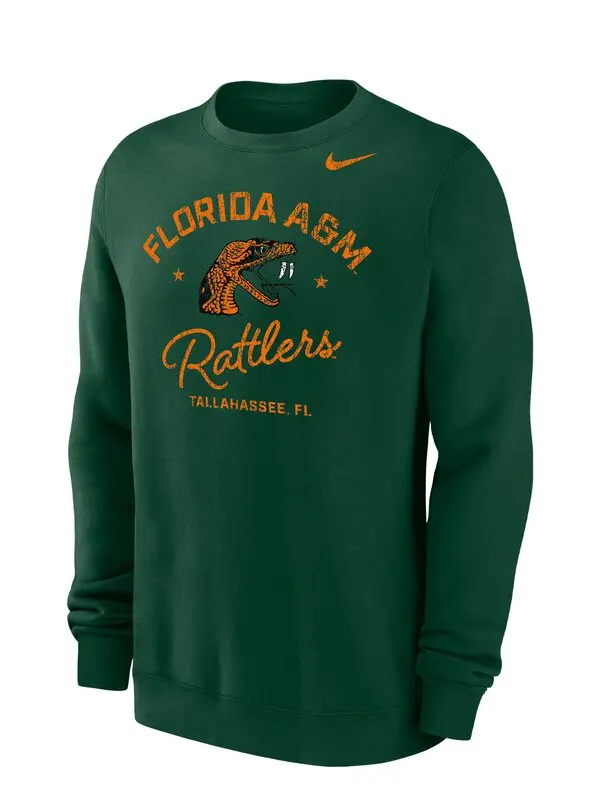 Nike Club Fleece College Crew-neck Sweatshirt - Green