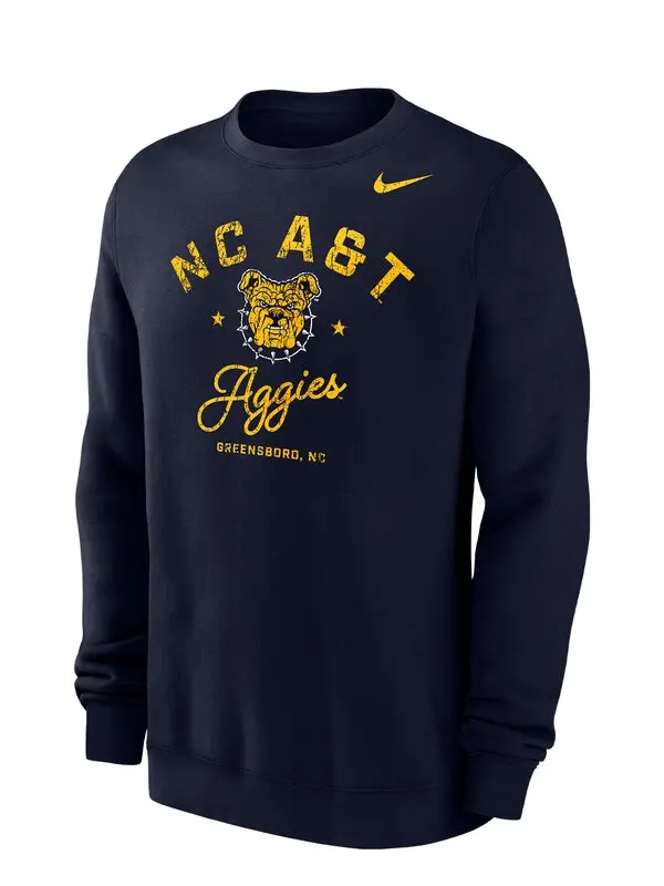 Nike Club Fleece College Crew-neck Sweatshirt - Blue