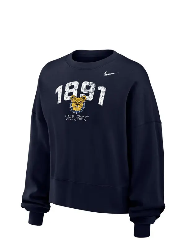 Nike College Phoenix Fleece Crew-neck Sweatshirt - Blue
