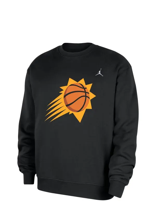 JORDAN Phoenix Suns Statement Essentials Nba Fleece Crew-neck Sweatshirt - Black