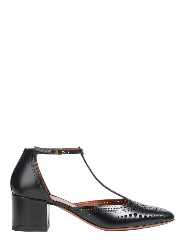 Zimmermann Laser-cut Leather Pumps - Black