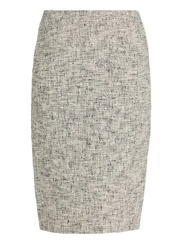 Zimmermann Linen-blend Tweed Pencil Skirt - Ecru