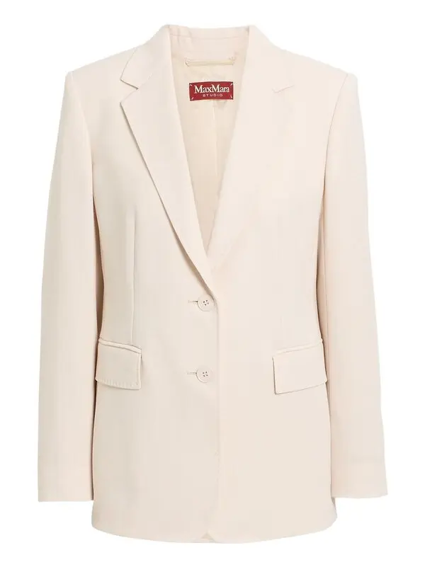 Max Mara Magma Wool-twill Blazer - Beige