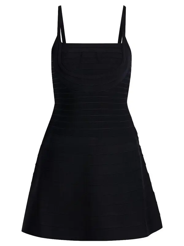 Herve Leger Milly Bandage Mini Dress - Midnight Blue