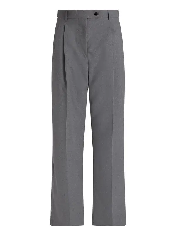 Marni Wool Tapered Trousers - Gray