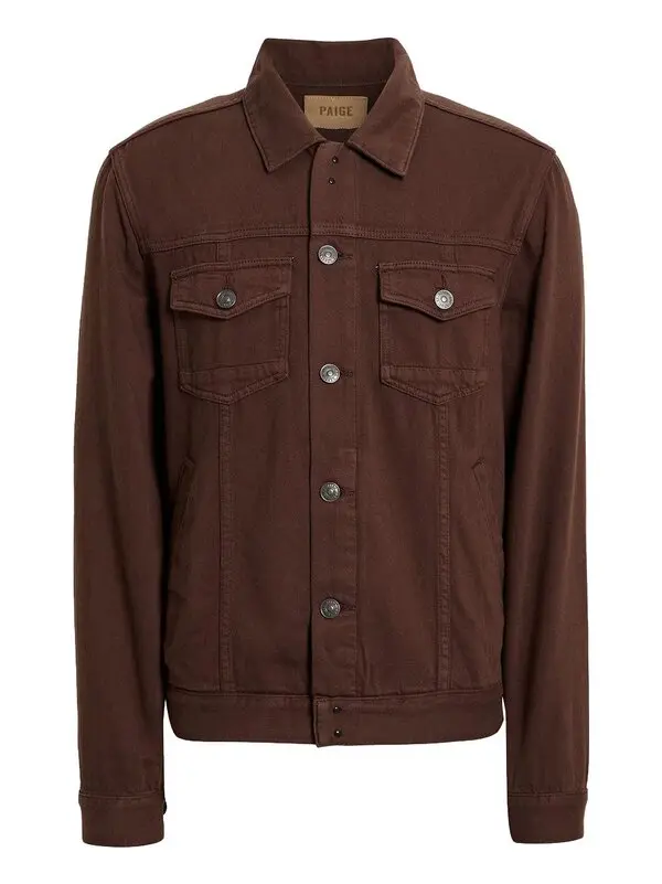 Paige Scout Denim Jacket - Chocolate