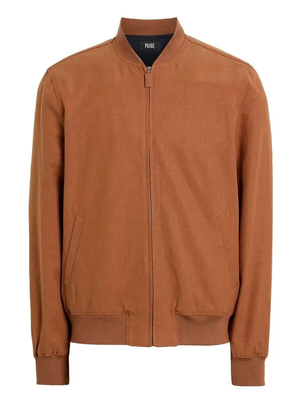 Paige Barker Cotton-lyocell Blend Jacket - Tan