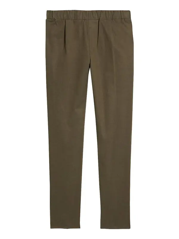 Paige Lyocell-blend Twill Pants - Army Green