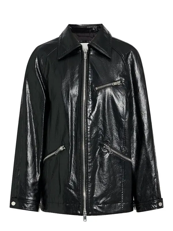 3.1 Phillip Lim Textured Zip Jacket - Black