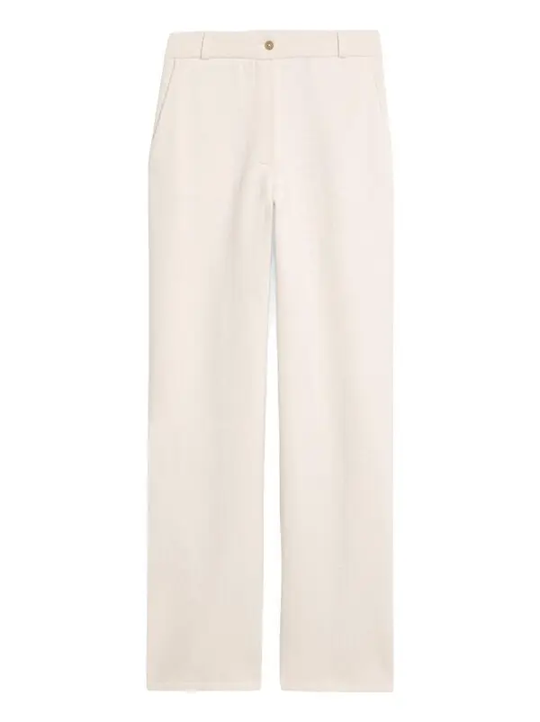 Guest In Residence Cashmere-blend Straight-leg Pants - Cream