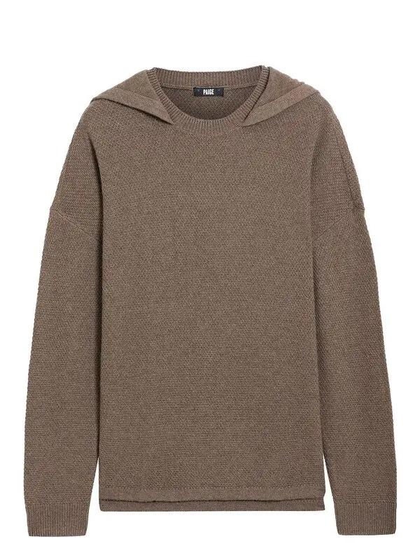 Paige Merino Wool And Cashmere-blend Hoodie - Taupe